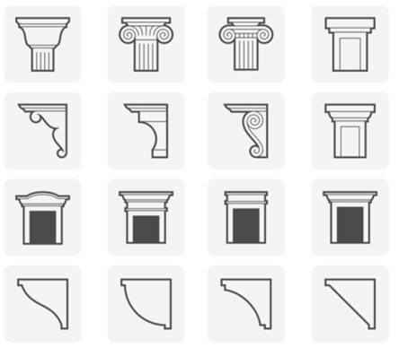 Crown Molding Profiles - Art Deco Plastering